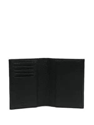 Zegna Logo-plaque Leather Passport Case