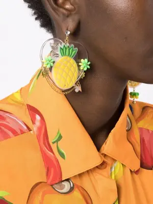 AMIR SLAMA Pineapple Drop Earrings