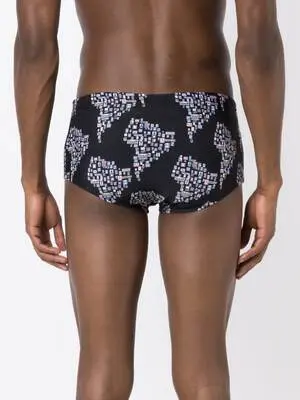 AMIR SLAMA Graphic-print Swim Trunks