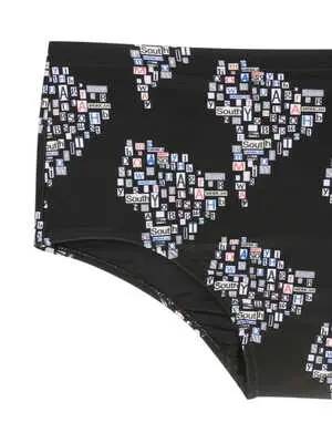 AMIR SLAMA Graphic-print Swim Trunks