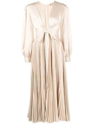 Roberto Cavalli Long-sleeve Midi Dress