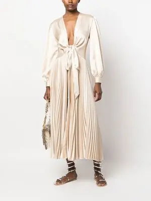 Roberto Cavalli Long-sleeve Midi Dress