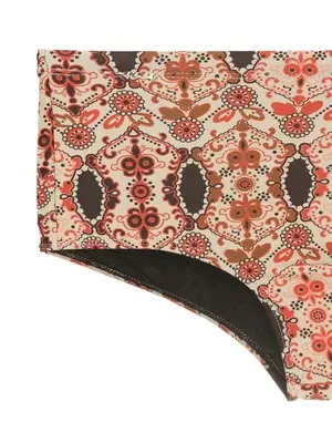 AMIR SLAMA Abstract-print Swim Trunks