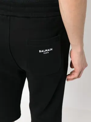 Balmain Logo-print Track Shorts - Black
