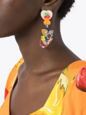 AMIR SLAMA Cherry-motif Drop Earrings