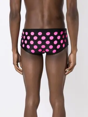 AMIR SLAMA Polka-dot Swim Trunks