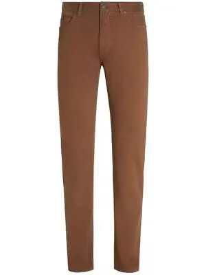 Zegna Slim-fit Roccia Jeans - Brown