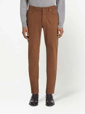 Zegna Slim-fit Roccia Jeans - Brown