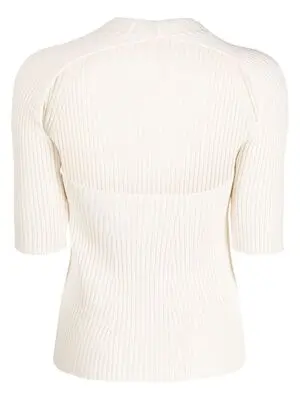 MRZ Three-quarter Sleeve Ribbed Top