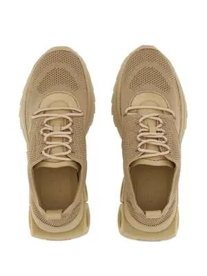 FERRAGAMO Gancini Plaque Low-top Sneakers - Neutrals