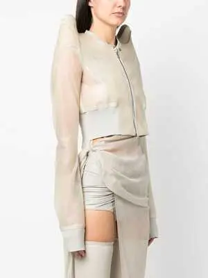 Rick Owens Cropped Zip-up Jacket