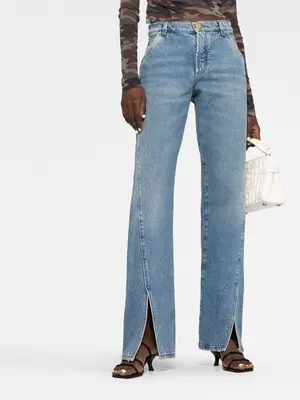 Balmain Bootcut Jeans With Front Slits