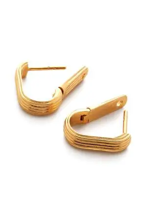 Monica Vinader Groovie Huggie Earrings