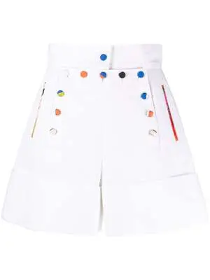 Emilio Pucci High-waisted Tailored Shorts - White
