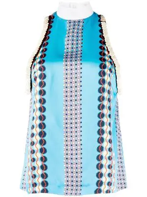WALES BONNER Sleeveless Printed Top