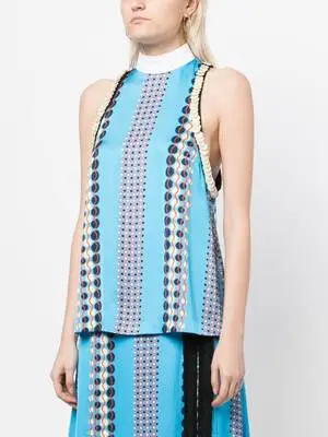 WALES BONNER Sleeveless Printed Top