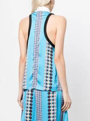 WALES BONNER Sleeveless Printed Top