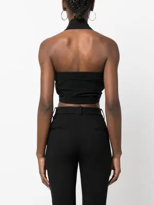 Philosophy Di Lorenzo Serafini Halterneck Buttoned Crop Top