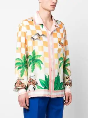Casablanca Tennis Club Silk Shirt