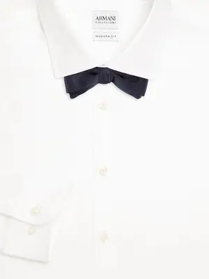 Giorgio Armani Silk Bow Tie - Blue