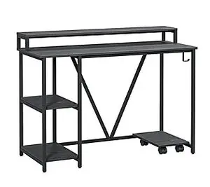 TECHNI MOBILI 46'w Industrial Writing Desk W/co Puter Dolly - One-color
