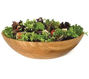 LIPPER Large Bamboo Salad Bowl