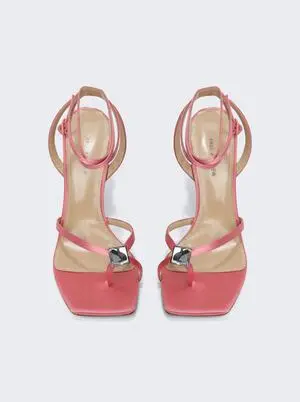 PAUL ANDREW Cube Toe Ring High Heel Sandal Blossom