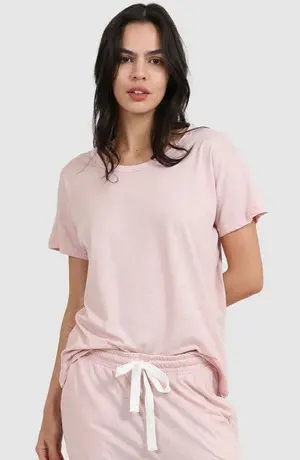 PAPINELLE Jade Short Sleeve Organic Cotton Pajama Top