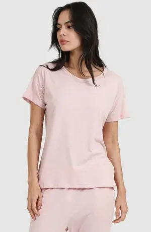 PAPINELLE Jade Short Sleeve Organic Cotton Pajama Top