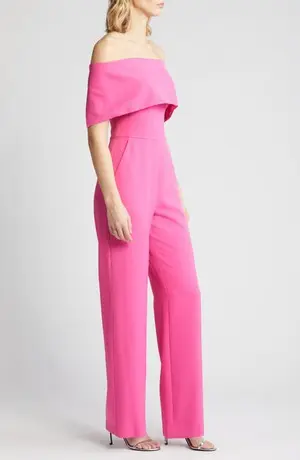 Vince Camuto Off-the-shoulder Jumpsuit - Pink
