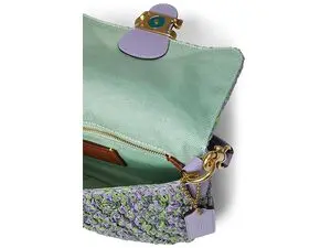 COACH Popcorn Texture Straw Soft Tabby Shoulder Bag