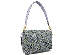 COACH Popcorn Texture Straw Soft Tabby Shoulder Bag