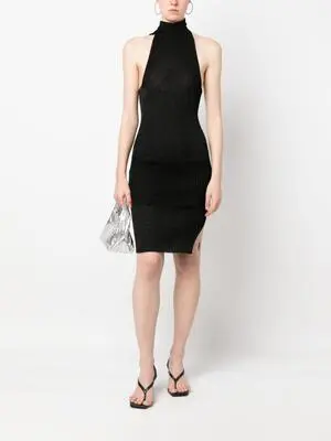 A. ROEGE HOVE Emma Ribbed-knit Dress - Black