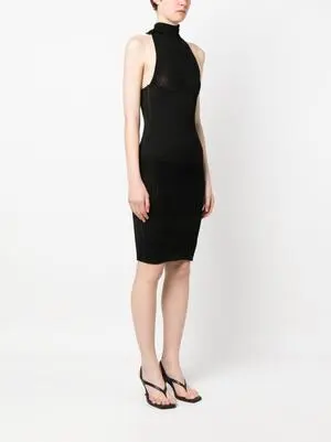 A. ROEGE HOVE Emma Ribbed-knit Dress - Black