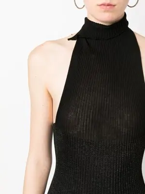 A. ROEGE HOVE Emma Ribbed-knit Dress - Black