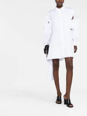 Alexander McQueen Cut-out Shirt Dress