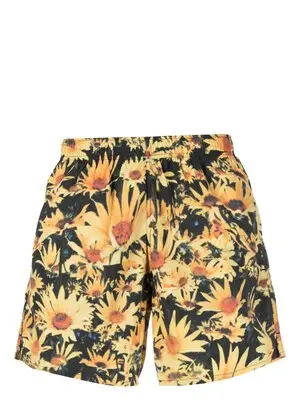 JIL SANDER Sunflower-print Swim Shorts - Yellow
