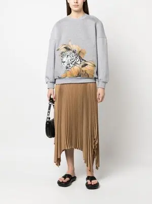 IOANA CIOLACU Graphic-print Sweatshirt - Grey