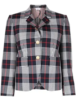Thom Browne Single-breasted Checked Blazer