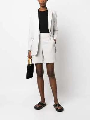 Theory High-waisted Thigh-length Shorts