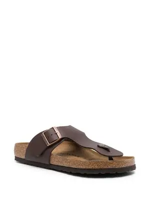 BIRKENSTOCK Gizeh Leather Sandals - Brown