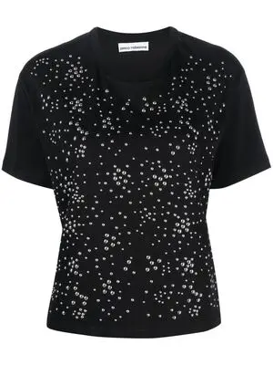Rabanne Studded T-shirt - Black