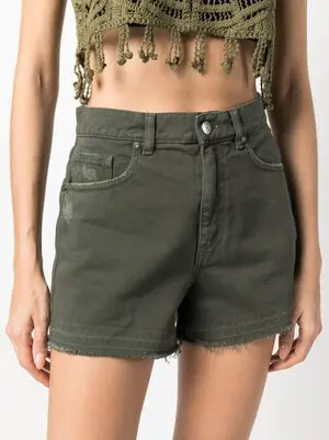 P.a.r.o.s.h Distressed-effect Denim Shorts