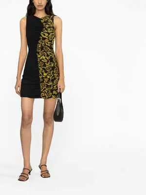 Versace Sketch Couture-print Mini Dress
