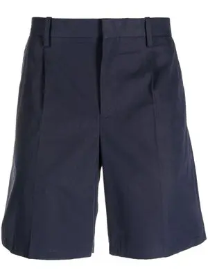 A.p.c. Cotton Bermuda Shorts - Blue