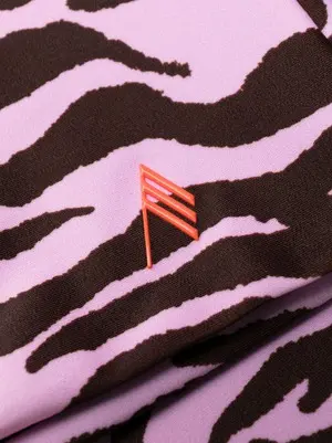 Attico Zebra-print Pencil Midi Skirt - Pink
