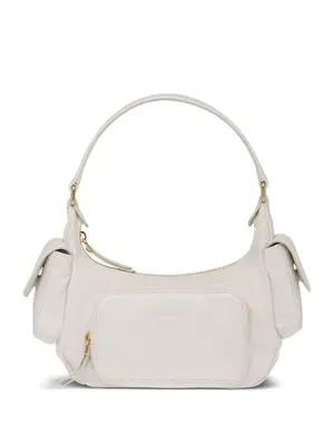 Miu Miu Logo-embossed Shoulder Bag - White