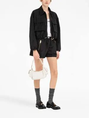 Miu Miu Logo-embossed Shoulder Bag - White