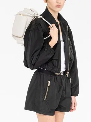 Miu Miu Logo-embossed Shoulder Bag - White