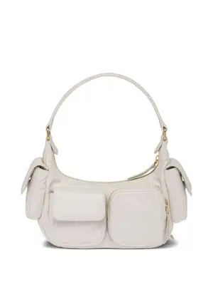 Miu Miu Logo-embossed Shoulder Bag - White